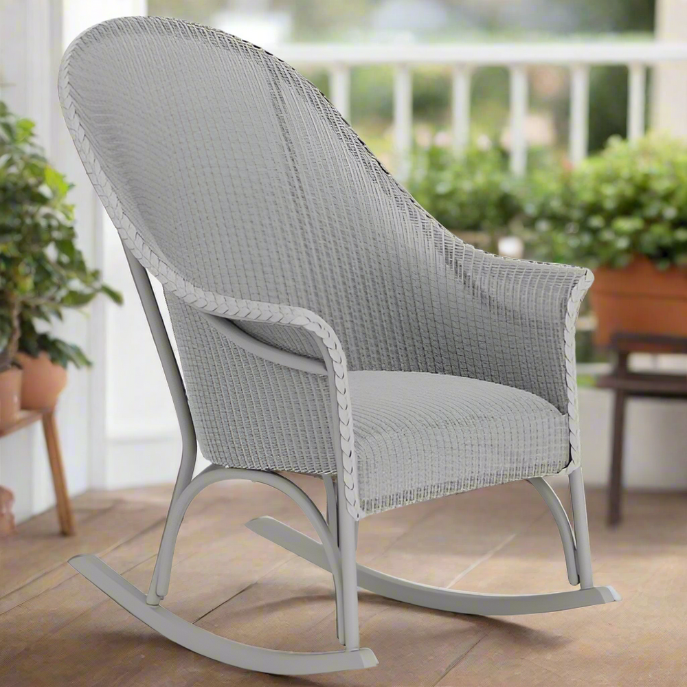 Lloyd Flanders All Seasons High Back Porch Rocker with Padded Seat